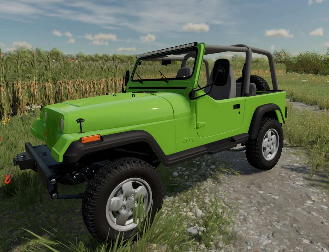87 Jeep Wrangler v1.0.0.0 Mod - Farming Simulator 2022 / 19 mod